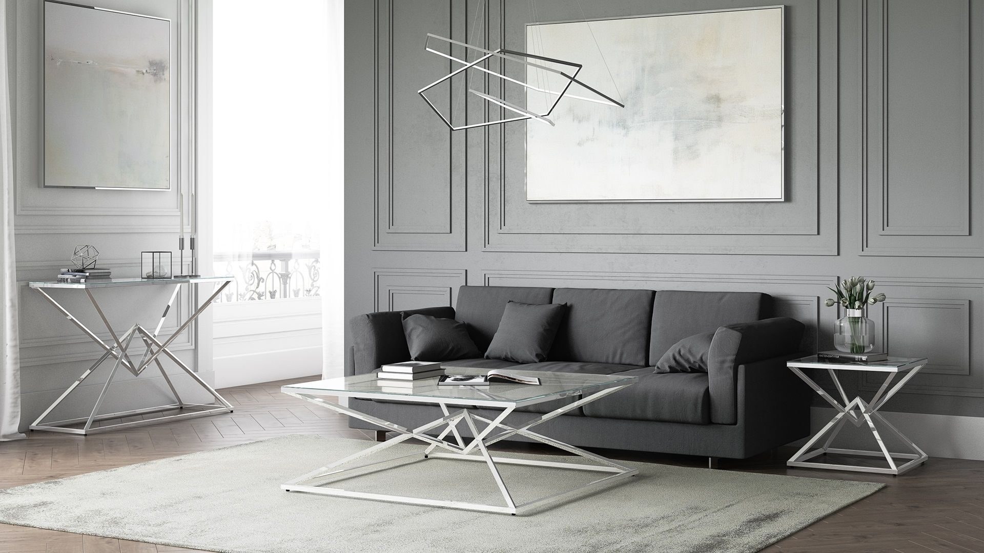 Prism Console Table - Belgica Furniture