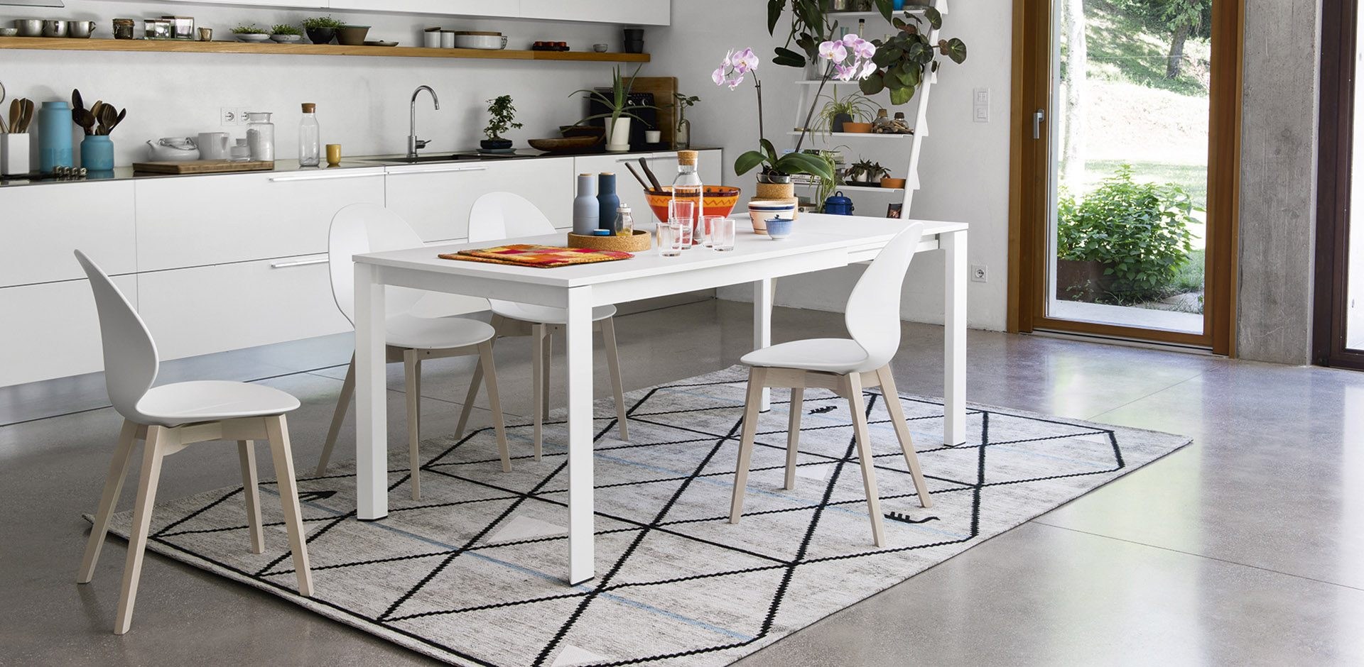 Duca 160cm-220cm Extending Dining Table (CS4089-R-160) by Calligaris ...