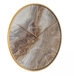 Oyster Bronze 66cm Round Clock by Thomas Kent - Belgica Furniture