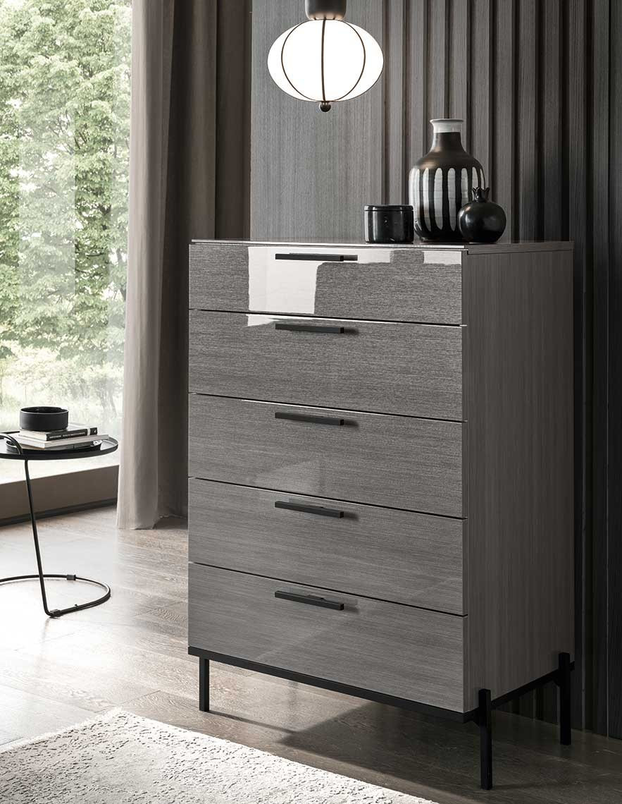 Novecento 5 Drawer Tall Dresser by ALF - Belgica Furniture