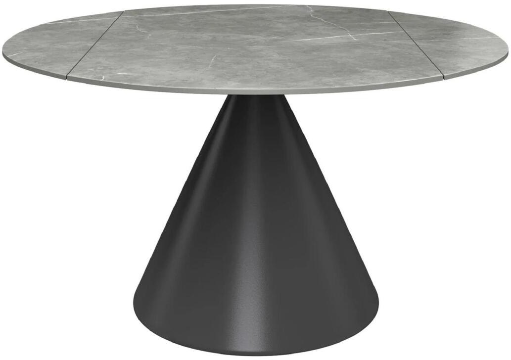 Alonsoe 85-136cm Ceramic Swivel Extending Dining Table - Belgica Furniture