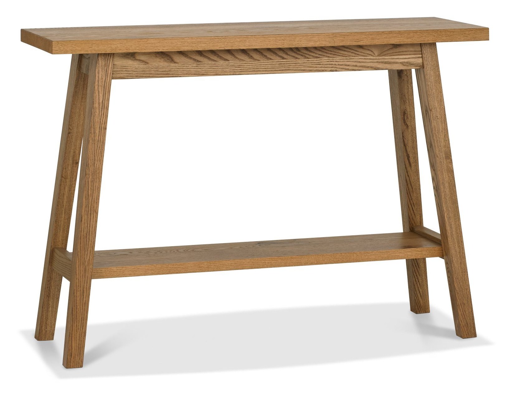 Regent Rustic Oak Console Table with Shelf by Bentley Designs - Belgica ...