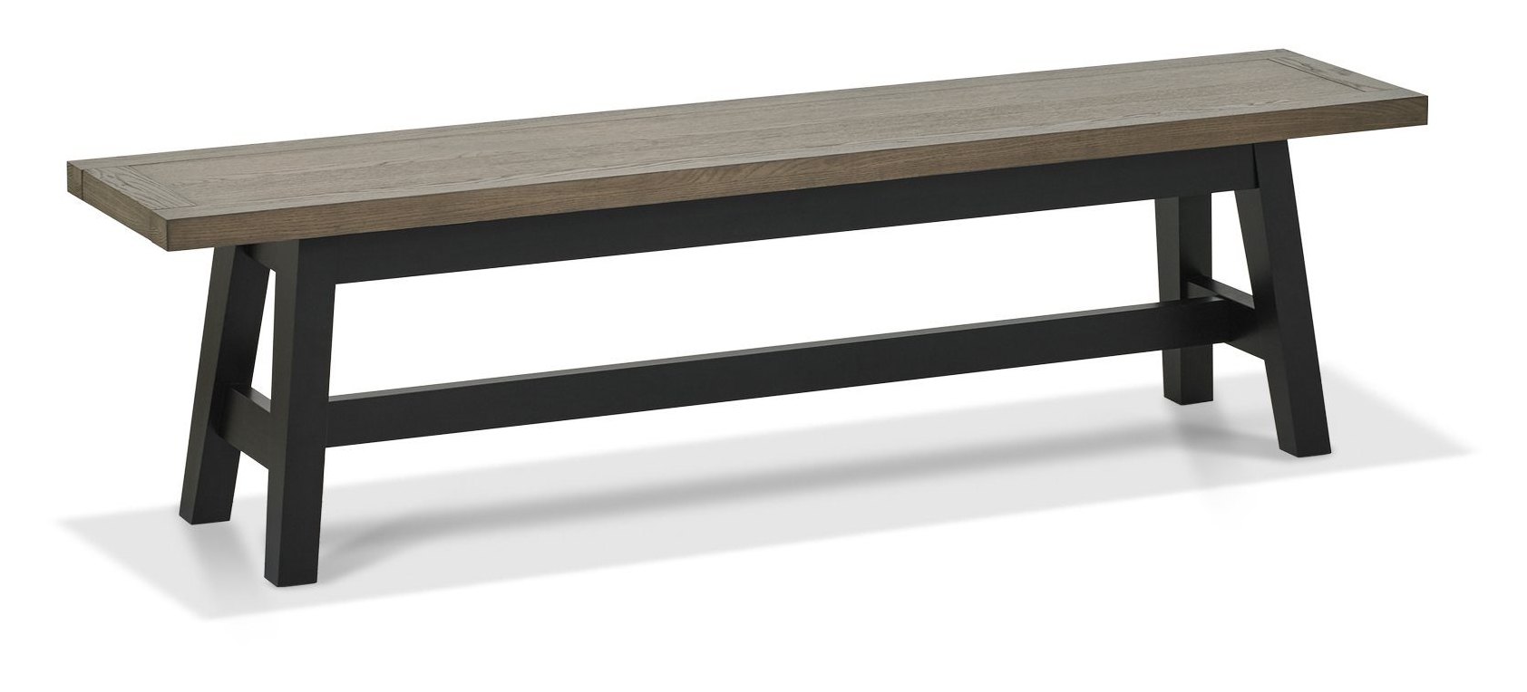 Regent Weathered Oak & Peppercorn Small Bench by Bentley Designs ...