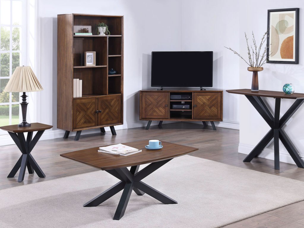 Sierra Curved Console Table - Belgica Furniture