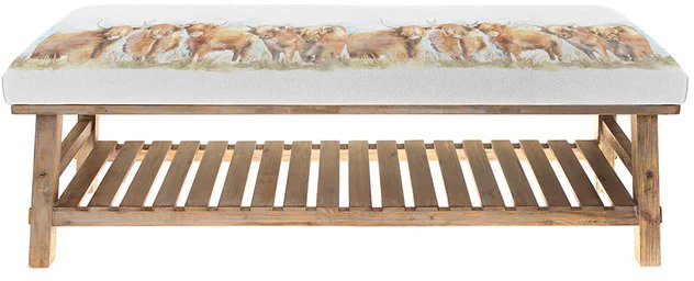Highland Cow Bench - Belgica Furniture