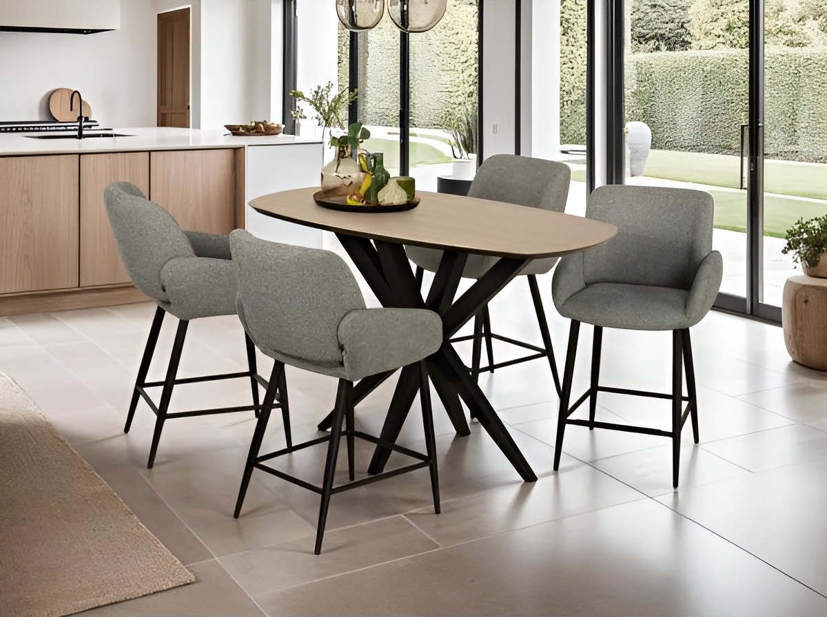 Neville 190 x D90cm Oval Bar Table - Belgica Furniture