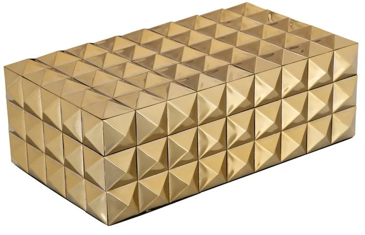Storage box Rylee (Gold) - Belgica Furniture